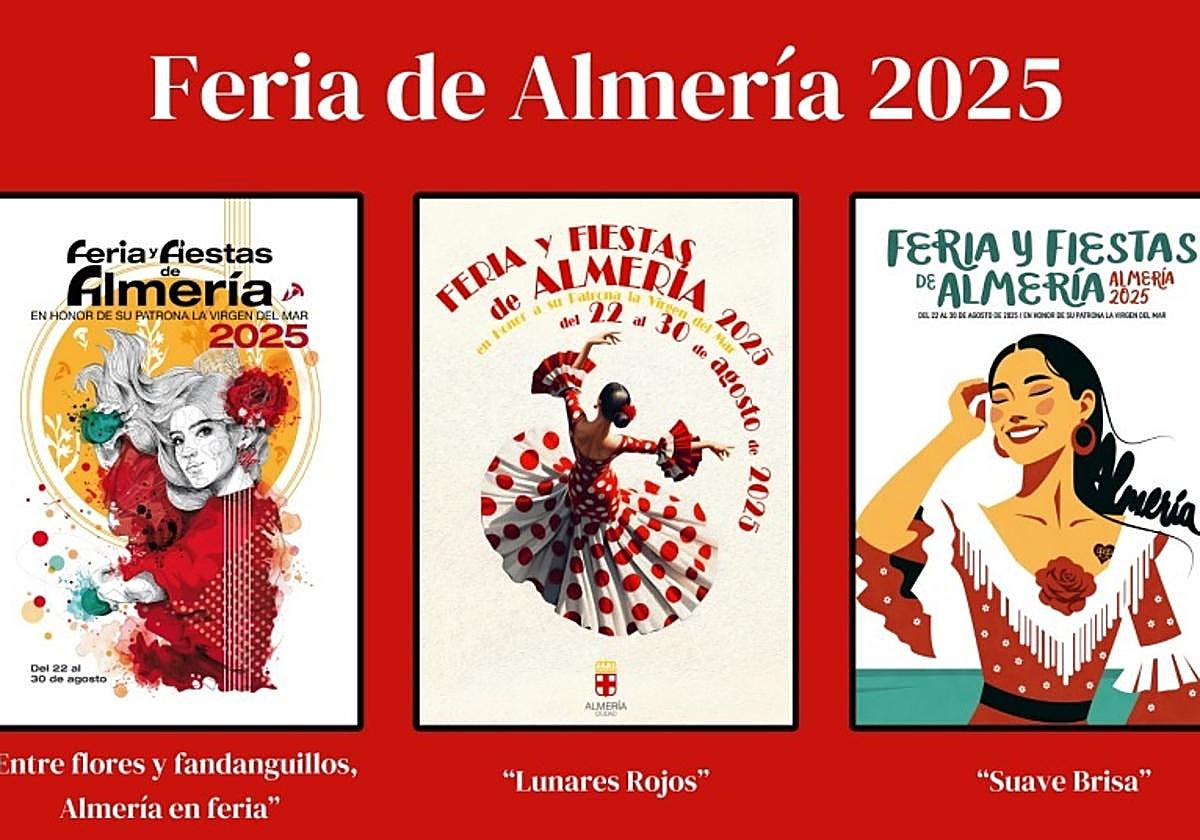 Ya se conocen los finalistas al cartel oficial de la Feria de Almería 2025 | Ideal